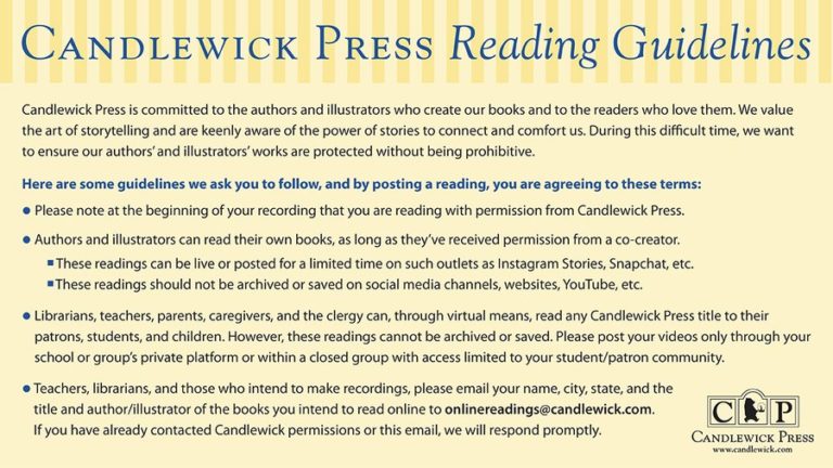 Publisher Guidelines on Fair Use for Online Storytimes & Read-Alouds ...